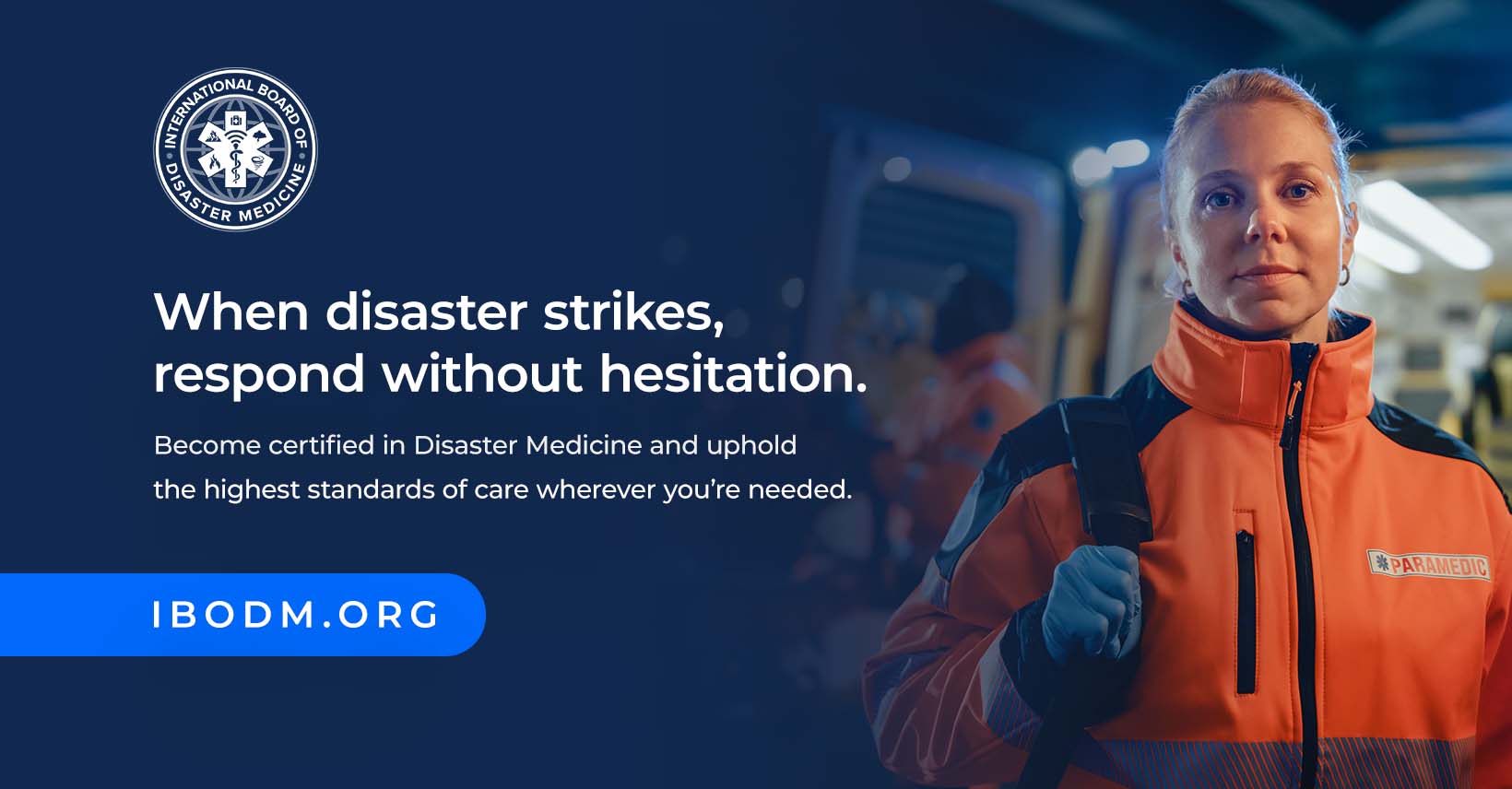 EMTS & Paramedics | Disaster medicine certification | IBODM ...